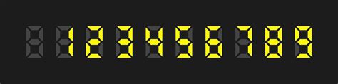 Ensemble De Numéros Numériques Vectoriels élément De Conception De La