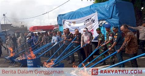 1 3 Juta Batang Rokok Ilegal Dimusnahkan Bea Cukai Parepare