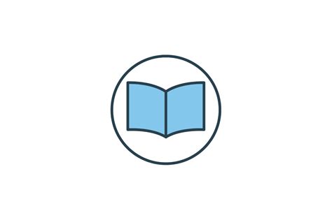 Open Book Flat Line Icon Graphic By Asobahus · Creative Fabrica