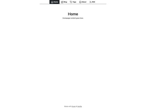 vanilla bootstrap hugo theme