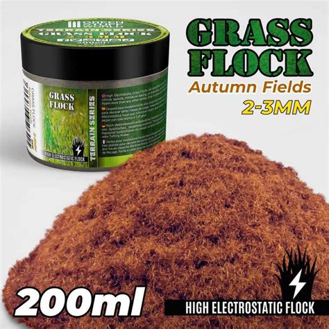 Static Grass Flock 2 3mm Autumn Fields Green Stuff World 11142