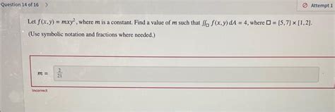 Solved Use Symbolic Notation And Fractions Where Needed Chegg