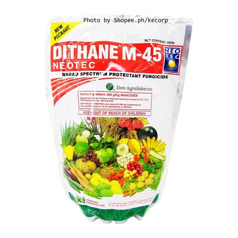 Dithane M 45 Neotec Broad Spectrum Protectant Fungicide 1kilo 250g Kecorp S1 Shopee Philippines