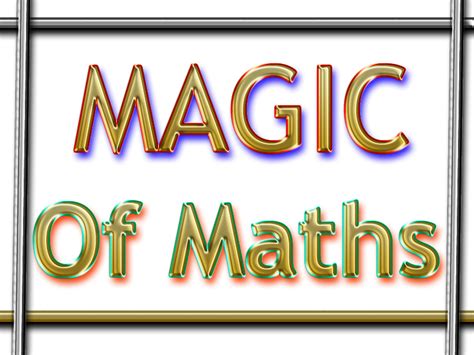 magic of maths maths trick