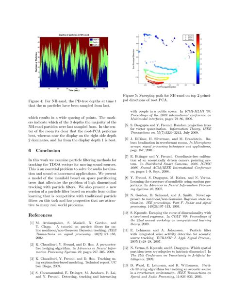 particle filtering on the audio localization manifold deepai