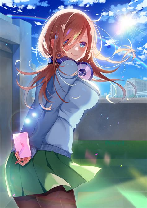 Piyopoyo 5 Toubun No Hanayome Nakano Miku Headphones Pantyhose Seifuku