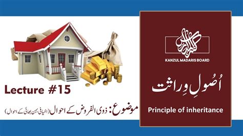 Principle Of Inheritanceusool E Wirasat ذوی الفروض کے احوالاخیافی
