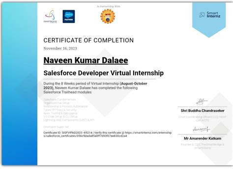 Naveenkumar Dalaee On Linkedin Salesforce Smartinternz Salesforcedeveloper Smartbridge