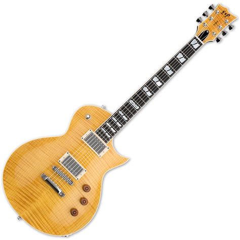 Esp Usa Eclipse Emg Electric Guitar In Vintage Natural Finish