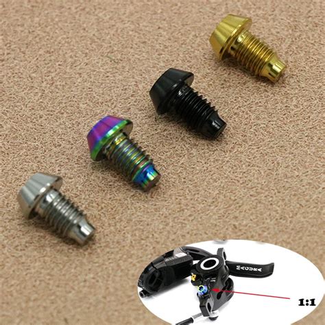 마구라 자전거 브레이크 클립용 유압 디스크 배기 나사 M6 산악 자전거 Tc4 티타늄 합금 오일 필링 블리드 나사 2 개 자전거 브레이커 Aliexpress