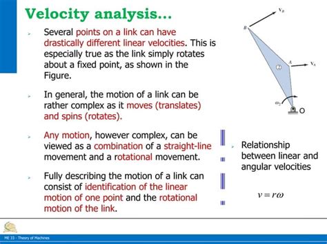 Kinematics Velocity Analysis Unit 2 Lesson 7 Pdf