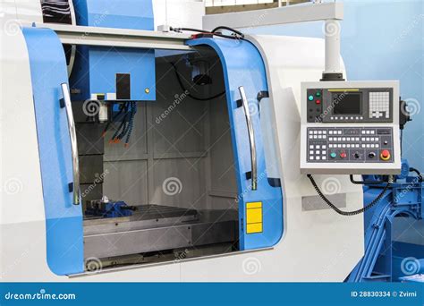 Cnc Lathe Stock Photo Image Of Manufacturing Line Production