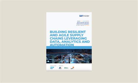 Resilient And Agile Supply Chains With Data Analytics Automation