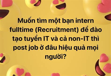 Trần Vũ Thanh On Linkedin Intern Hr Itreruiter 25 Comments