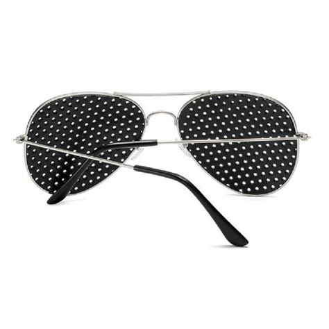Metal Pinhole Glasses Exercise Eyewear Eyesight Improvement Vision