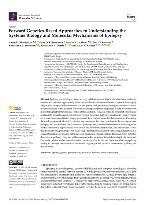 Pdf Forward Genetics Based Approaches To Understanding The Systems