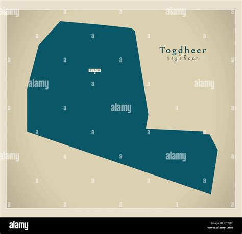 Modern Map Togdheer So Stock Vector Image And Art Alamy