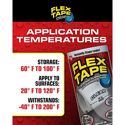 Flex Tape Max 8 In X 25 Ft Black Original Thick Flexible Rubberized