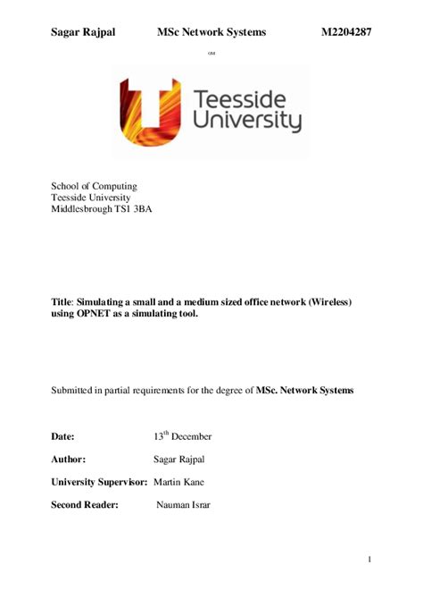 Pdf Network Simulation