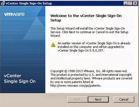 VSphere Upgrade Part Upgrading VCenter Single Sign On