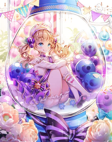 Safebooru 1girl Q Artist Name Bangs Beret Blonde Hair Bloomers Blue