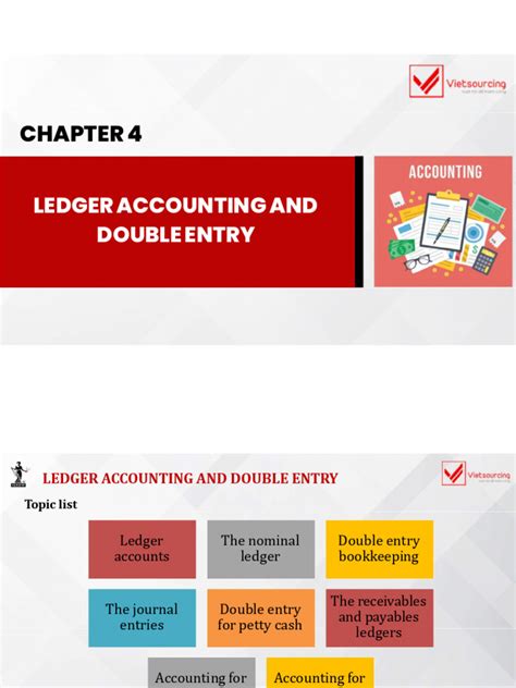 Chapter 4 Ledger Accouting And Double Entry Pdf Debits And Credits