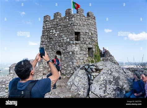 Tourists Climb The Fortified Walls And Turrets Of The Th Century