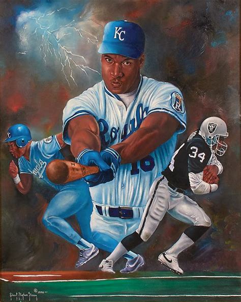 Bo Jackson Football Baseball Poster Minimalist Poster Store
