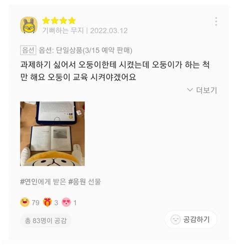 재치있는 오둥이 바디필로우 리뷰들 인스티즈 Instiz 이슈 카테고리