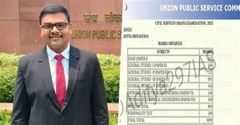 Revealed Upsc Ias Topper Aditya Srivastavas Remarkable Mark Sheet Goes Viral On Social Media