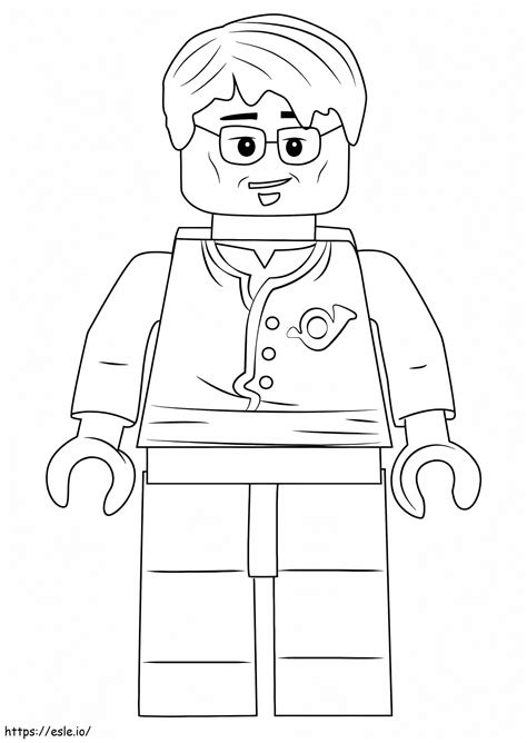 ニンジャゴーの郵便屋さん ぬりえ 塗り絵