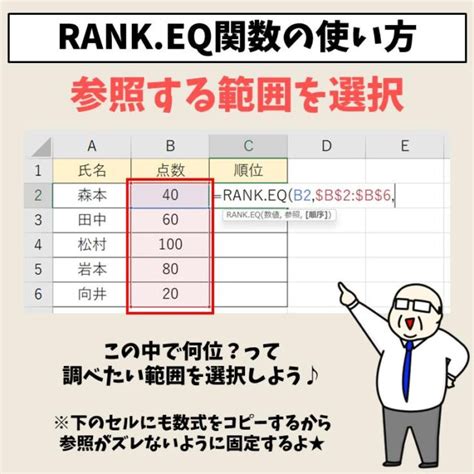 Excelエクセル｜rankeq関数で順位付ける方法を徹底解説
