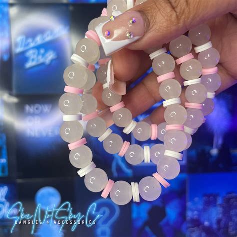 Light Pink Jelly Bracelet Nel 2024 Braccialetti Con Perline Perline