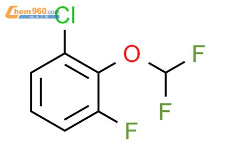 1136961 91 5 1 Chloro 2 Difluoromethoxy 3 Fluorobenzene化学式、结构式、分子式、mol 960化工网