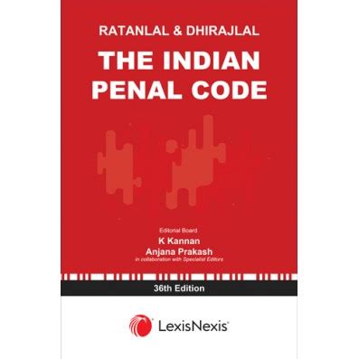 Buy The Indian Penal Code By Ratanlal Dhirajlal LexisNexis