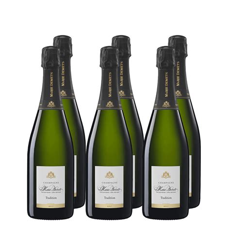 Box Van 6 Marie Demets Tradition75cl Brut Jeromes Champagne