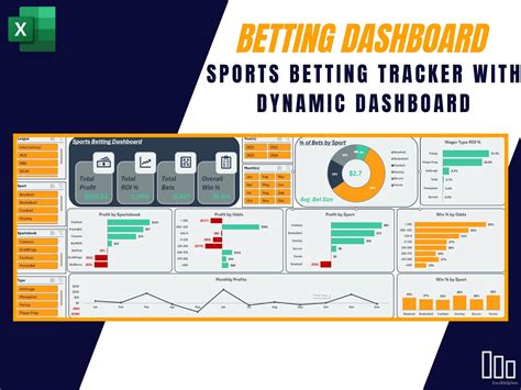 Sports Betting Tracker With Dynamic Interactive Excel Dashboard Etsy