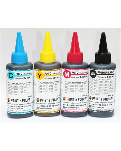 Conjunto Tintas Premium P Epson Tinteiros Xl Xl T Ecotank Etc