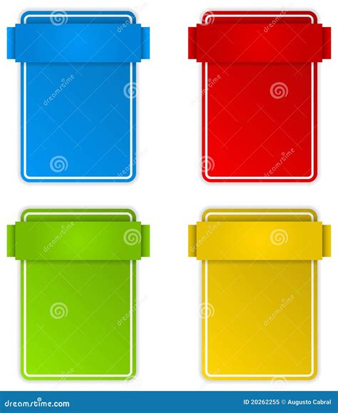 Set Of Colorful Text Box Stock Vector Illustration Of Business 20262255