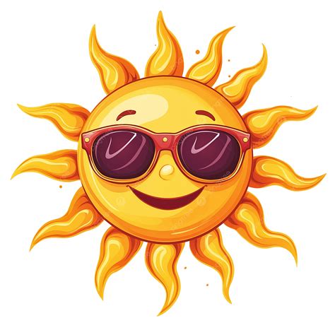 Smiling Sun With Sunglasses Cartoon Clipart Cartoon Sun Sunglasses
