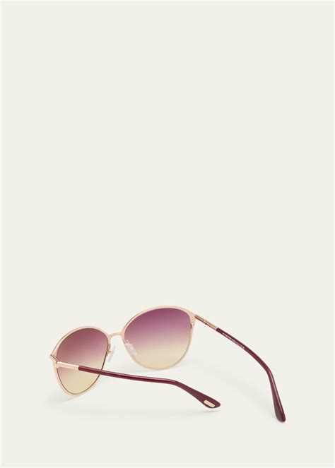 Tom Ford Penelope Metal And Acetate Butterfly Sunglasses Bergdorf Goodman
