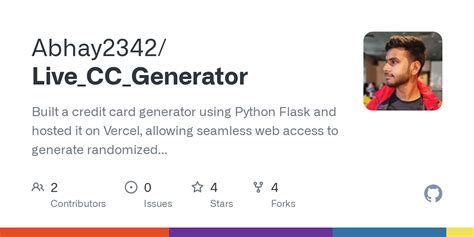 GitHub Abhay2342 Live CC Generator Built A Credit Card Generator