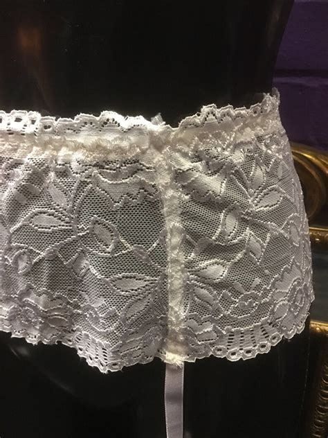 Vintage French Deep Lace 4 Strap Garter Belt For Stockings Etsy