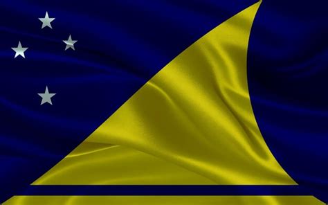 Premium Photo 3d Waving Realistic Silk National Flag Of Tokelau Happy