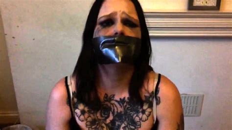 Goth Girl Big Tape Gagged At Drtuber