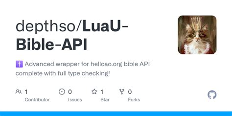 GitHub Depthso LuaU Bible API Advanced Wrapper For Helloao Org Bible API Complete With Full