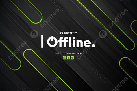 Abstract Futuristic Gaming Background For Currently Offline Twitch