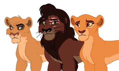 Kovu Kiara Vitani Redraw By Kaze Blue On Deviantart