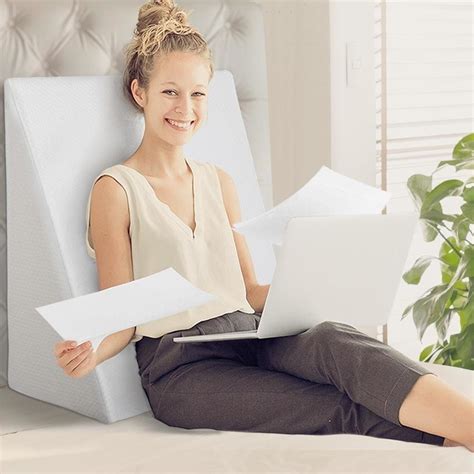 Giselle Bedding Wedge Pillow Memory Foam Pillows Bed Cushion Neck Back