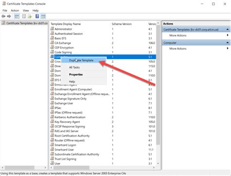 Active Directory Certificate Templates Ccalcalanorte